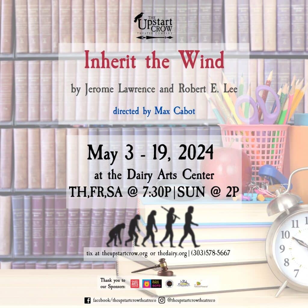 The Upstart Crow presents “Inherit the Wind” by Jerome Lawrence ...